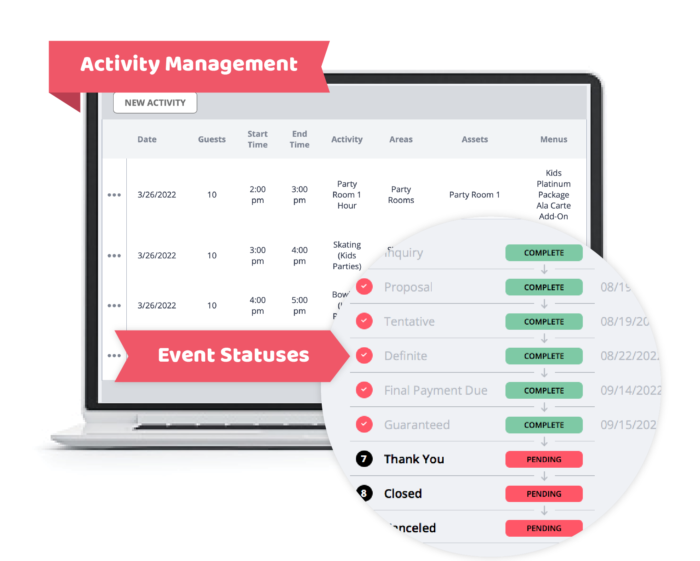 Party Package Management Software - Your Events Team
