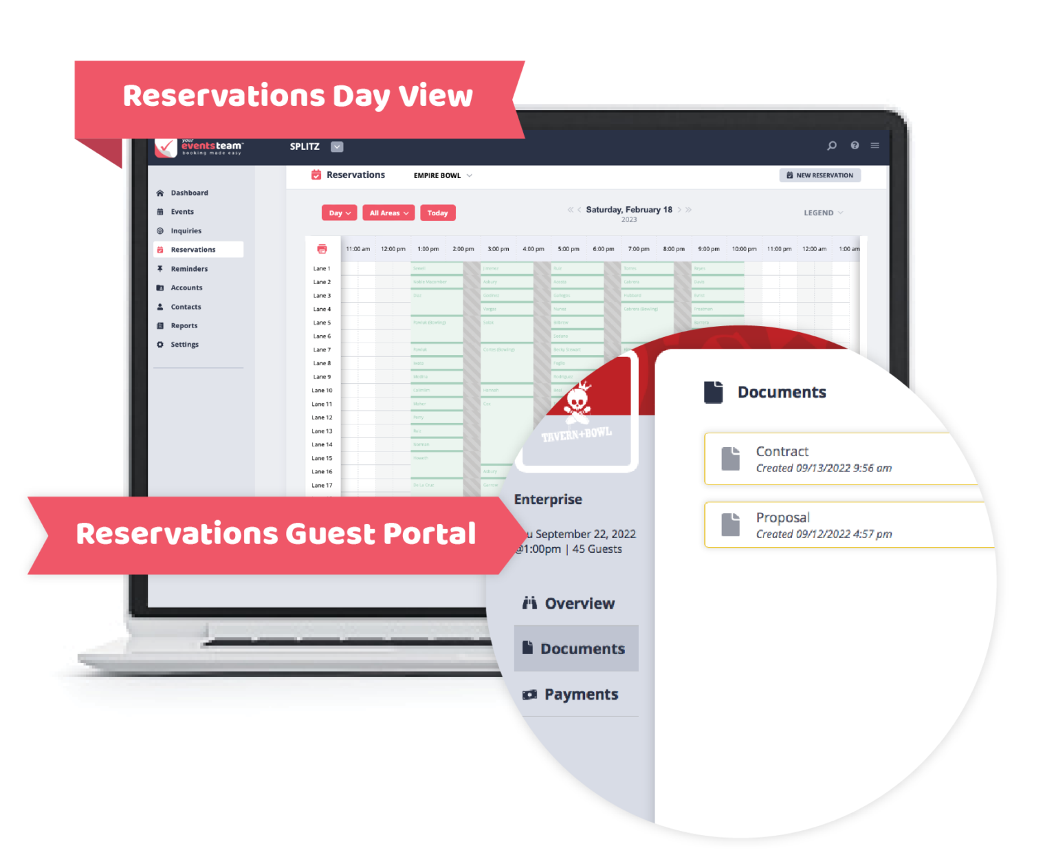 Reservation Management - Your Events Team