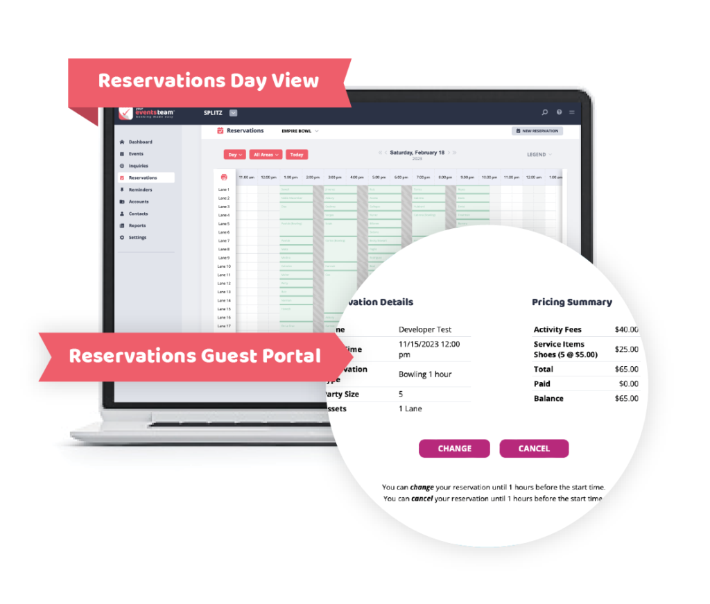Reservation Management - Your Events Team